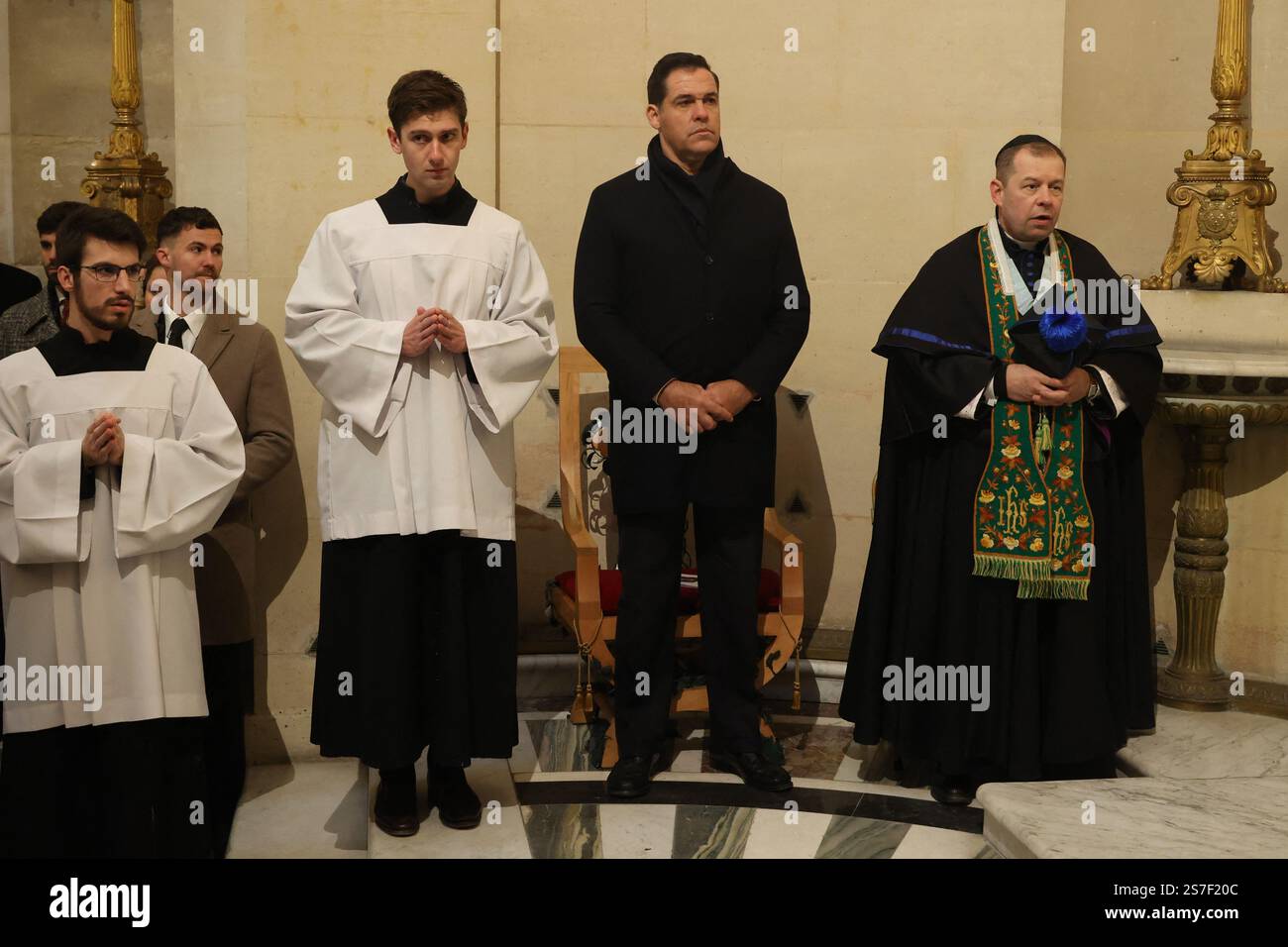 Paris, France. 19th Jan, 2025. EXCLUSIVE. Louis Alphonse of Bourbon ...