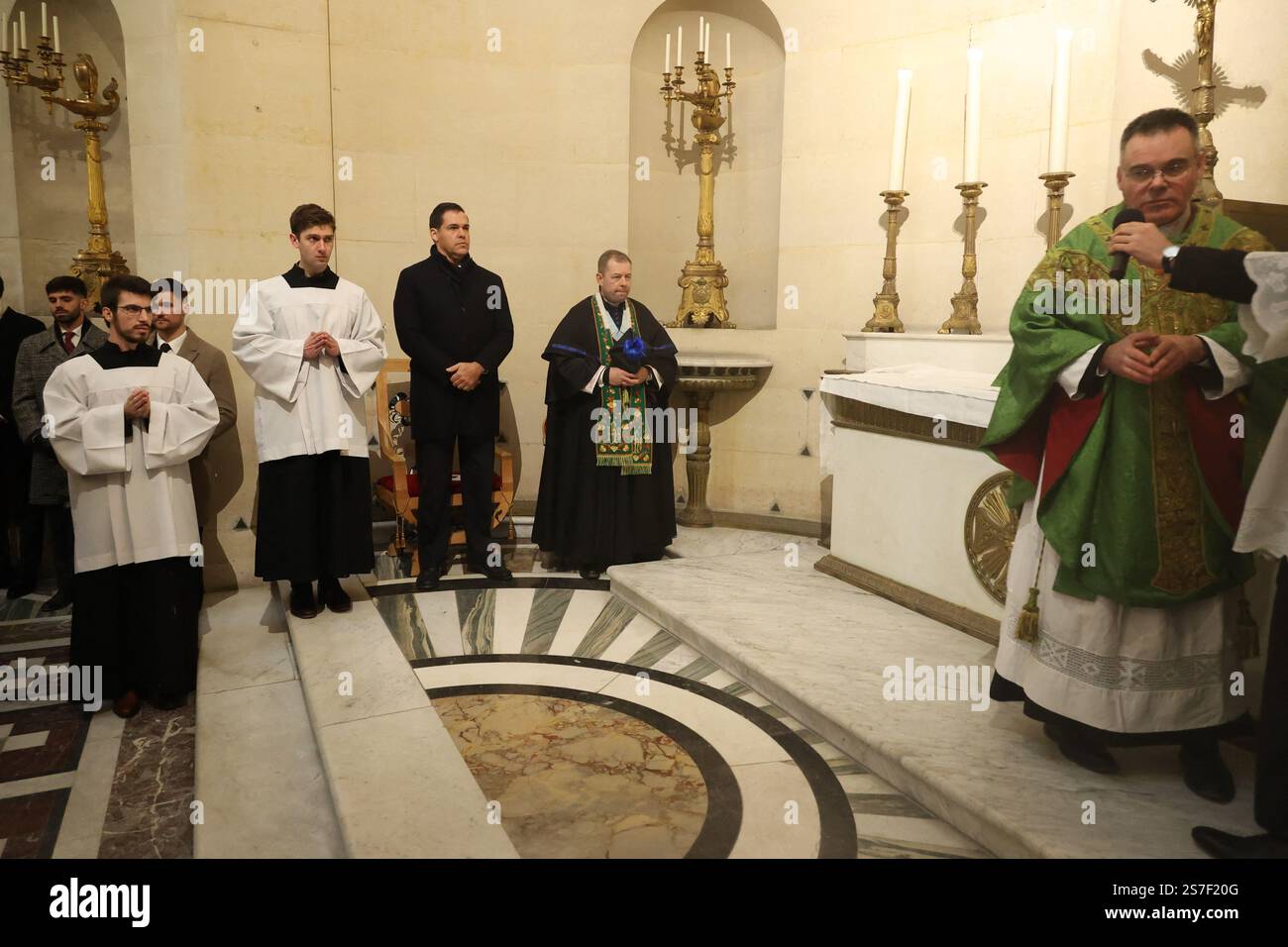 Paris, France. 19th Jan, 2025. EXCLUSIVE. Louis Alphonse of Bourbon ...