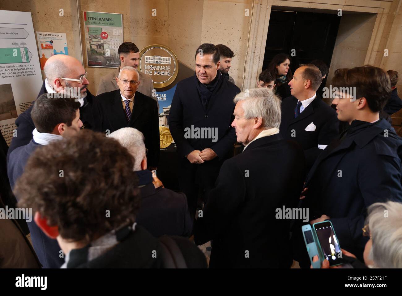 Paris, France. 19th Jan, 2025. EXCLUSIVE. Louis Alphonse of Bourbon ...