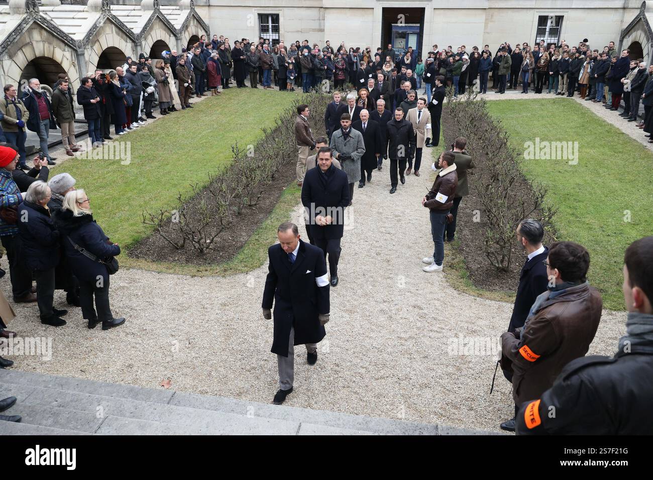Paris, France. 19th Jan, 2025. EXCLUSIVE. Louis Alphonse of Bourbon ...