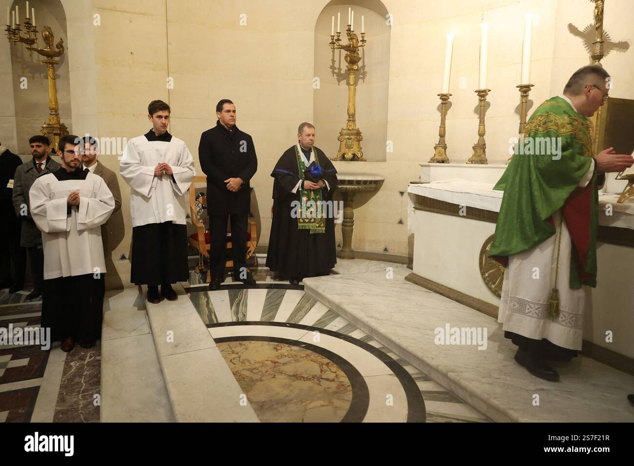 Paris, France. 19th Jan, 2025. EXCLUSIVE. Louis Alphonse of Bourbon ...