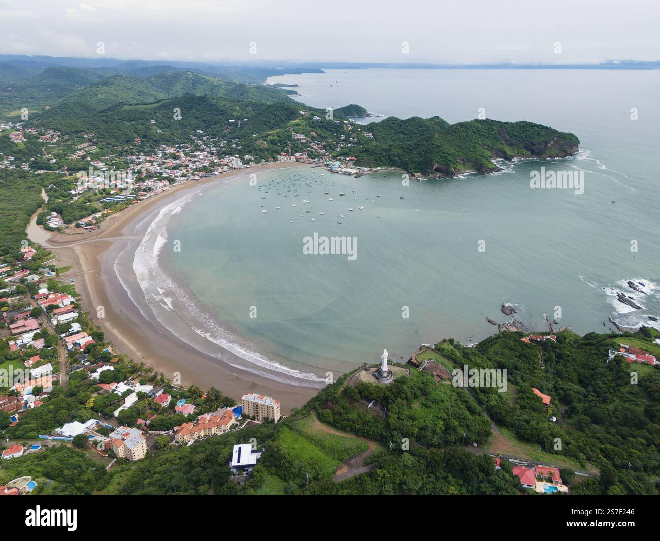 Aerial panoramic landscape ocean bay hi-res stock photography and ...