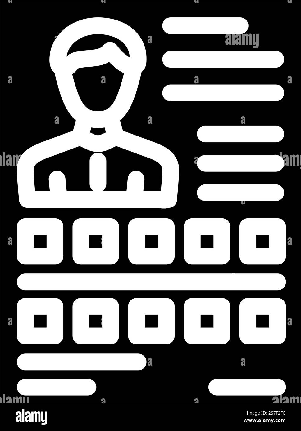 mugshot profile criminal glyph icon vector. mugshot profile criminal ...