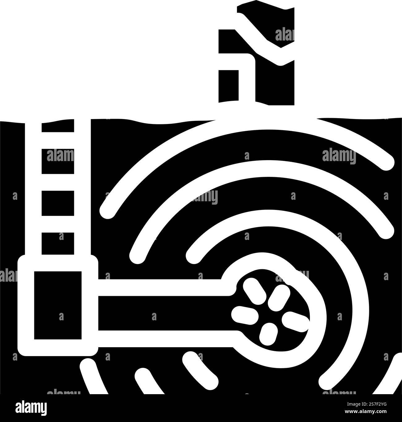 collapse earthquake disaster glyph icon vector. collapse earthquake ...