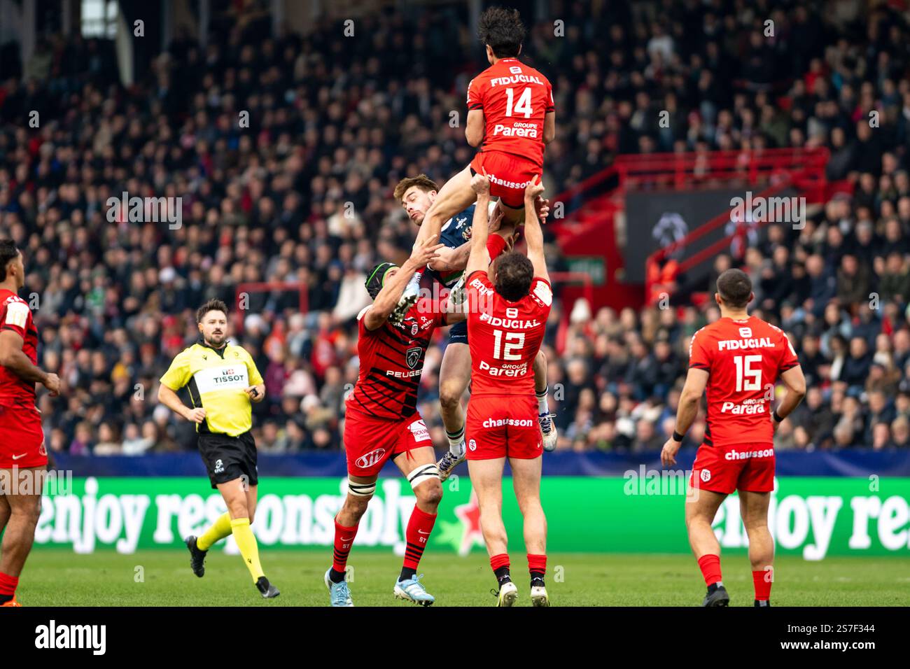 Ollie Hassell Collins of Leicester during the Champions Cup, Pool 1 ...