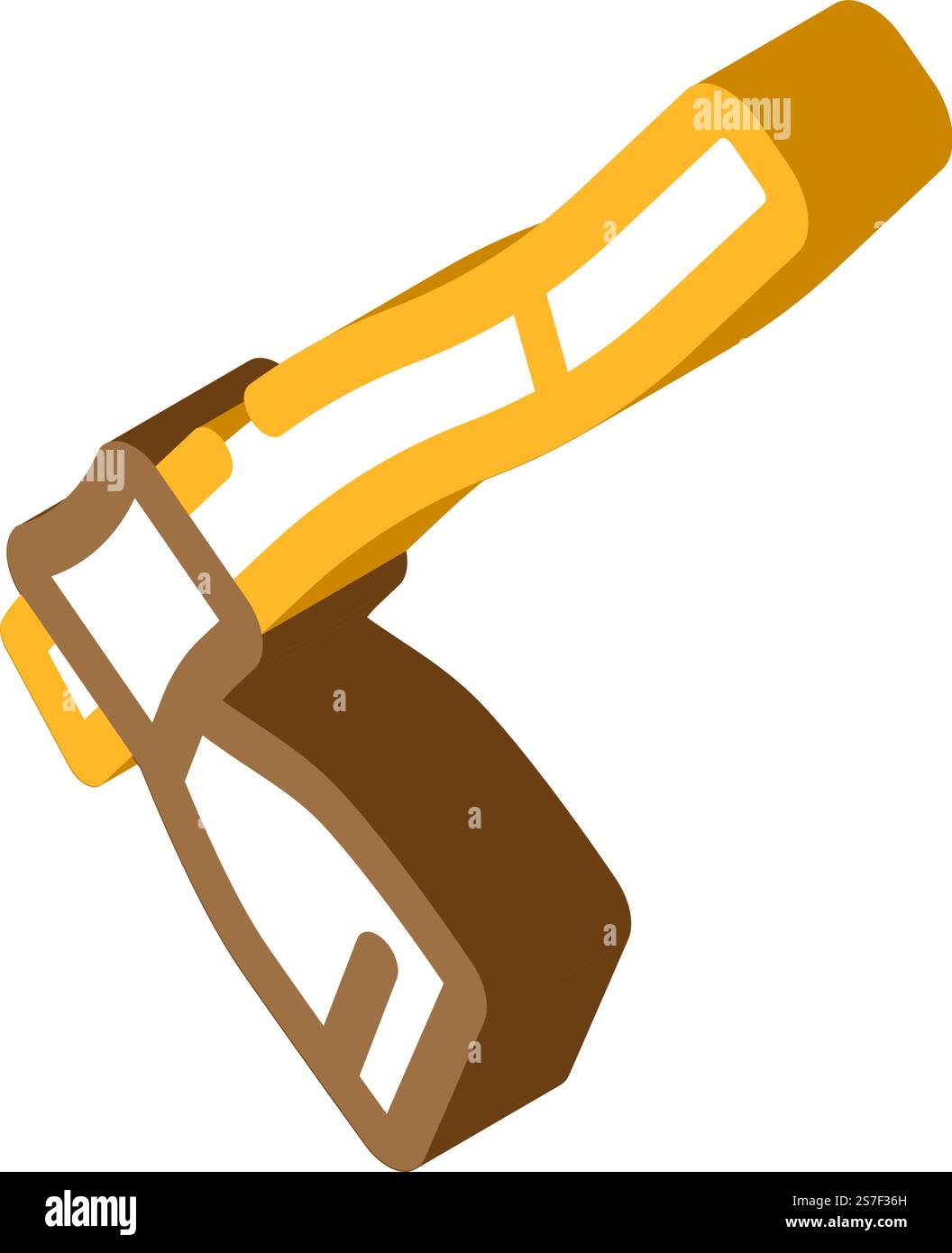 hoe garden tool isometric icon vector. hoe garden tool sign. isolated ...