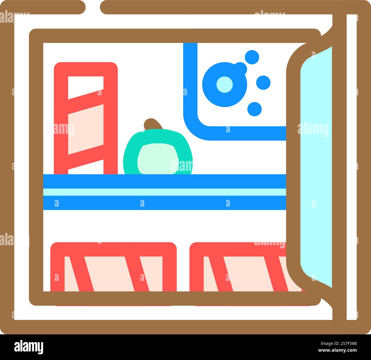 mini fridge garage tool color icon vector. mini fridge garage tool sign ...