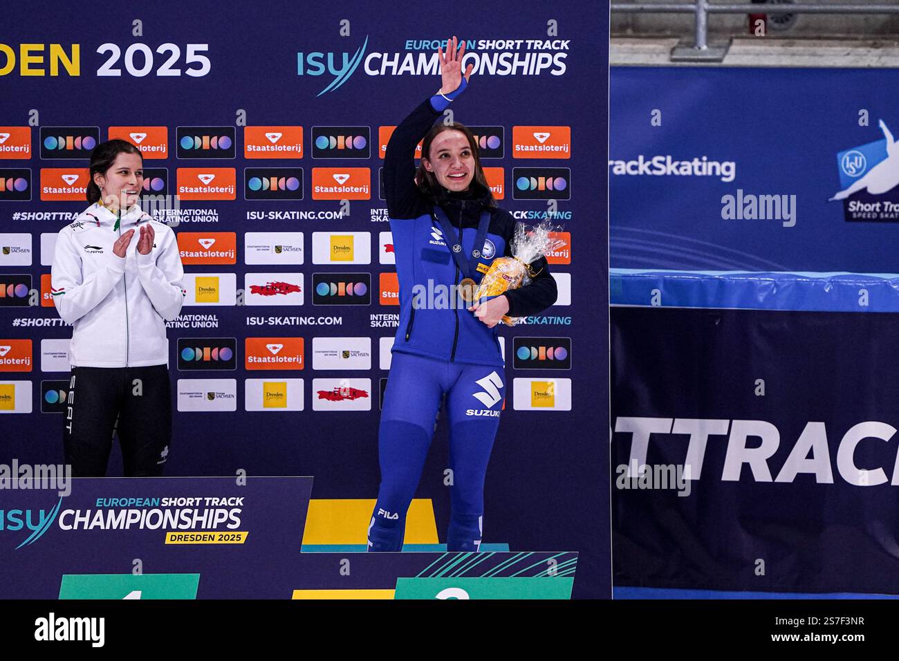 Dresden, Germany. 19th Jan, 2025. DRESDEN, GERMANY - JANUARY 19: Chiara Betti of Italy with her ...