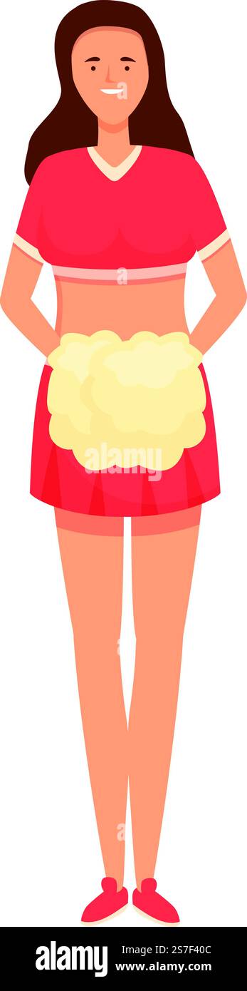 Woman dancer icon cartoon vector. Cheer girl. Female team. Woman dancer ...