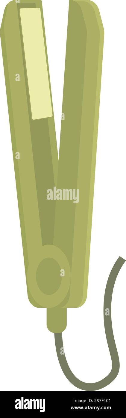 Hair straightener icon cartoon vector. Fashion iron. Care tool. Hair ...