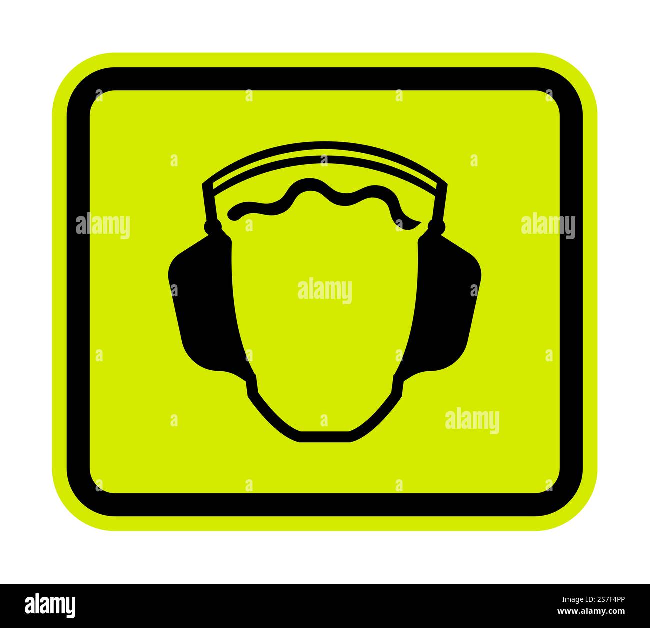 Hearing Protection Symbol Floor Sign Stock Vector Image & Art - Alamy