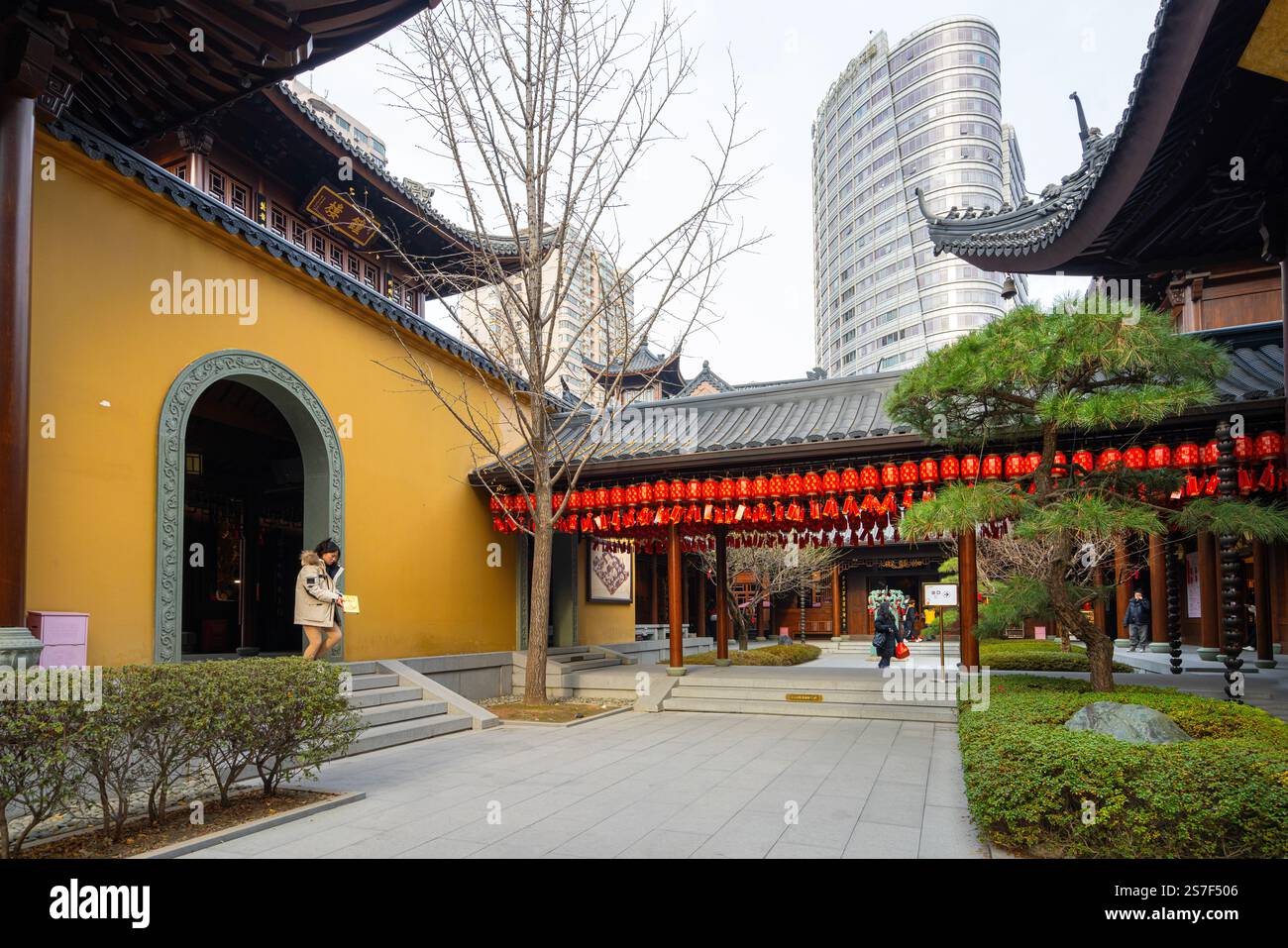 Shanghai, China. January 7, 2025. view of the inner courtyards of the ...