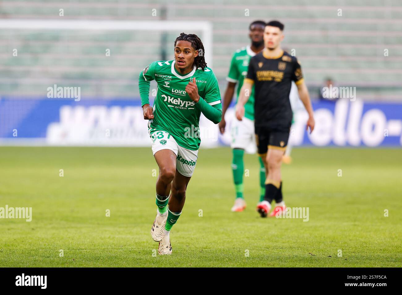 France. 19th Jan, 2025. 37 Mathis AMOUGOU (asse) during the Ligue 1 ...