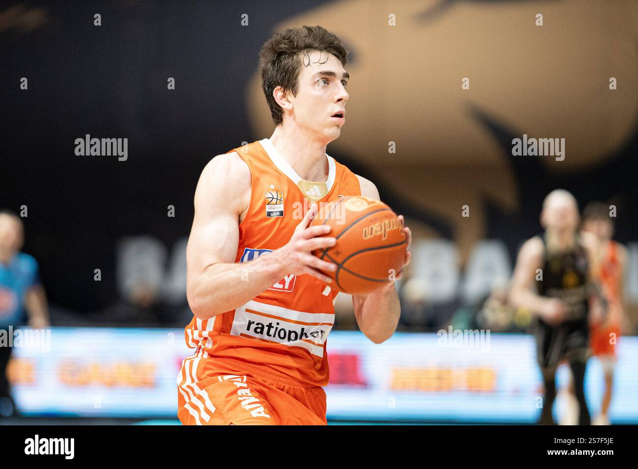 Tobias Jensen (Nr. 7 Ratiopharm Ulm) GER, Basketball Loewen ...