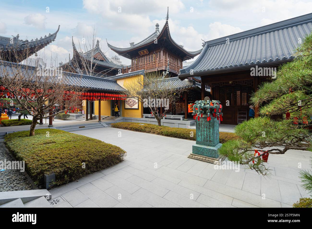 Shanghai, China. January 7, 2025. view of the inner courtyards of the ...
