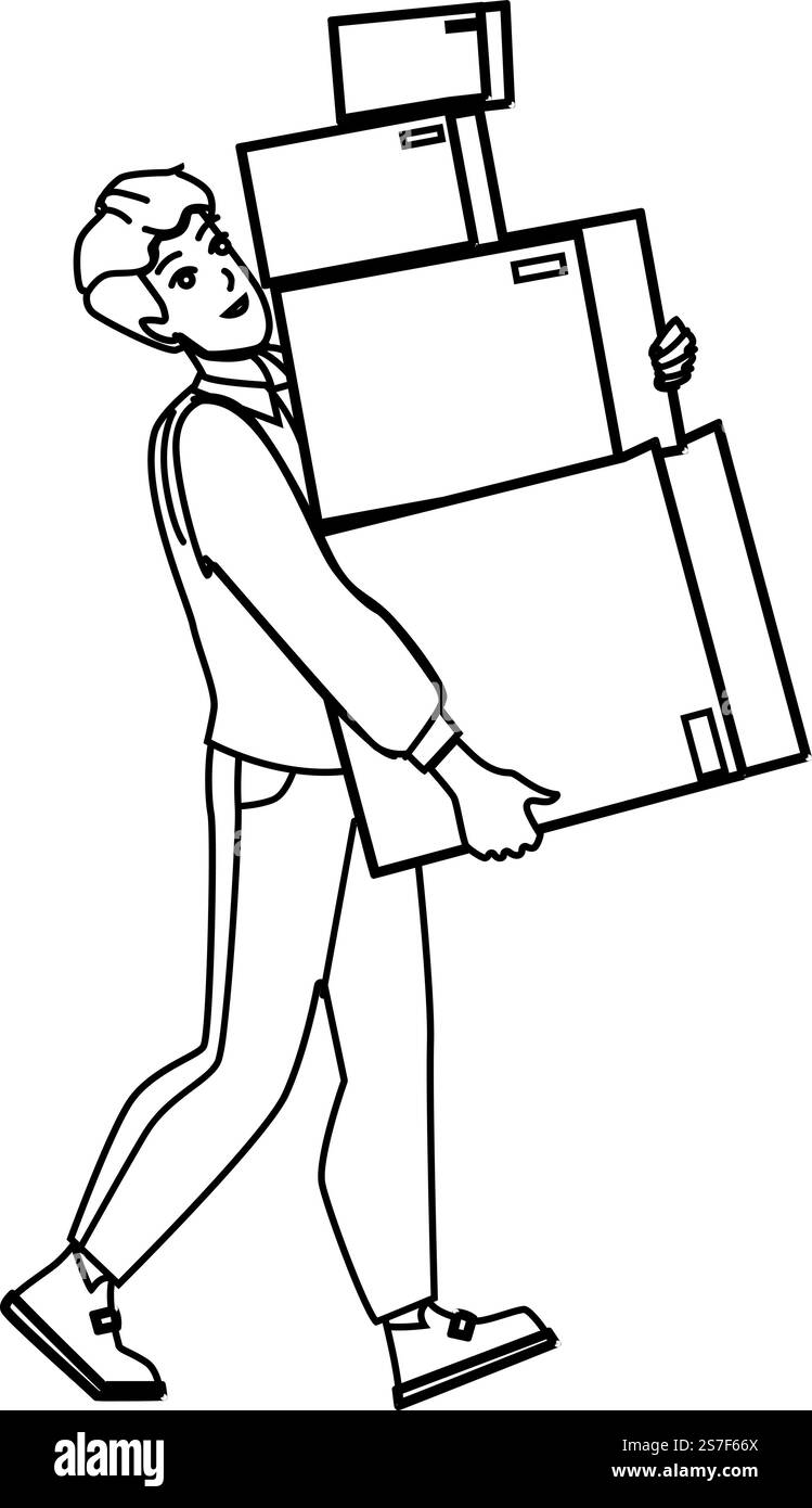 heavy goods vector. truck freight, cargo transport, vehicle delivery ...