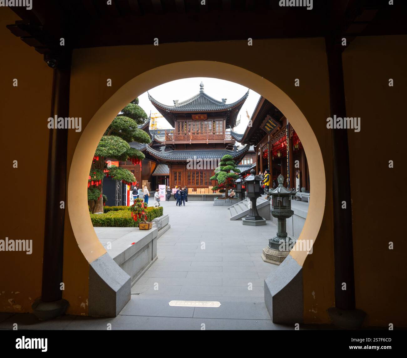 Shanghai, China. January 7, 2025. view of the inner courtyards of the ...