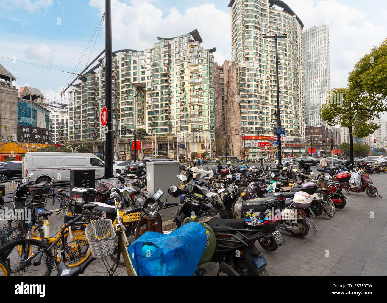Shanghai, China. January 7, 2025. a large palace built around a large ...