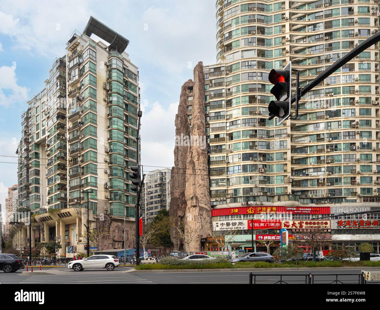 Shanghai, China. January 7, 2025. a large palace built around a large ...