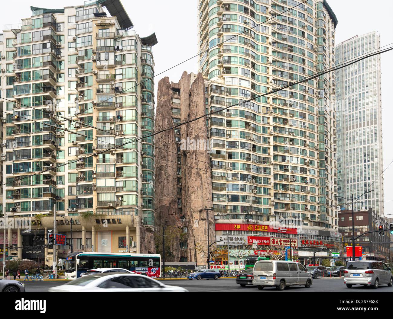 Shanghai, China. January 7, 2025. a large palace built around a large ...