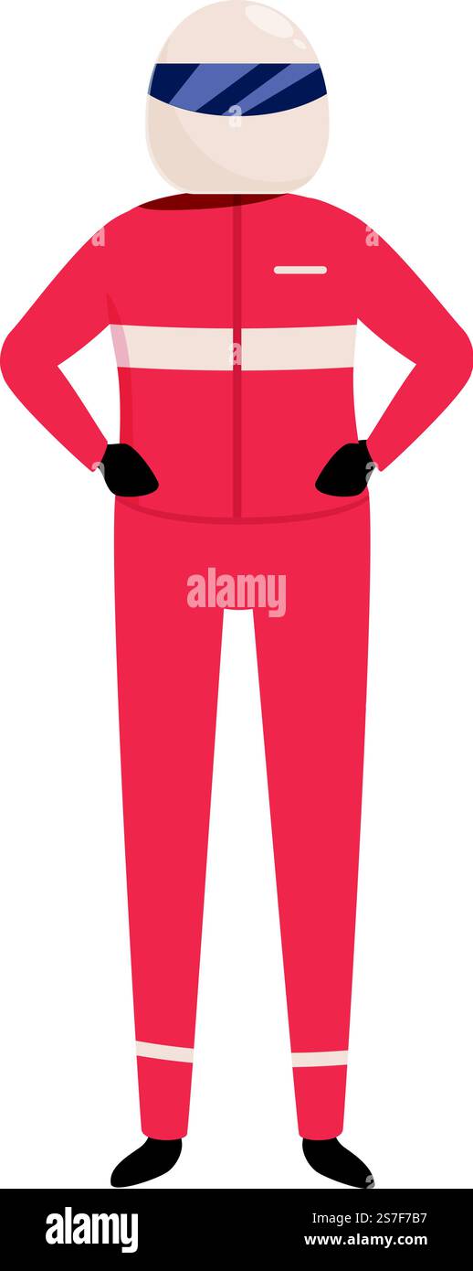 Young racer icon cartoon vector. Race car team. Auto stop. Young racer ...