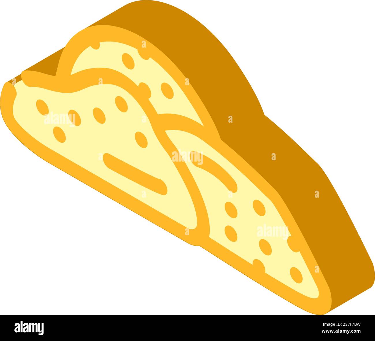 ginger dried fruit isometric icon vector. ginger dried fruit sign ...