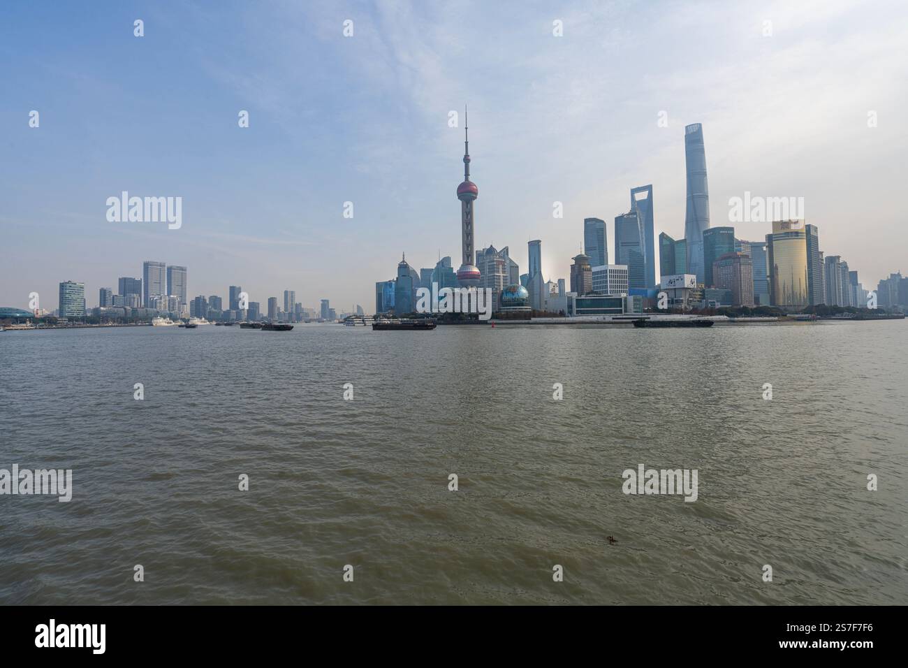 Shanghai city skyline on hi-res stock photography and images - Alamy