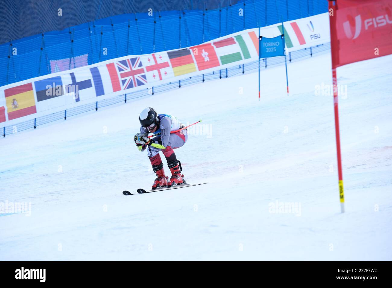 Hanna Zieba of Poland in action during the FISU Games 2025 - Alpine ...