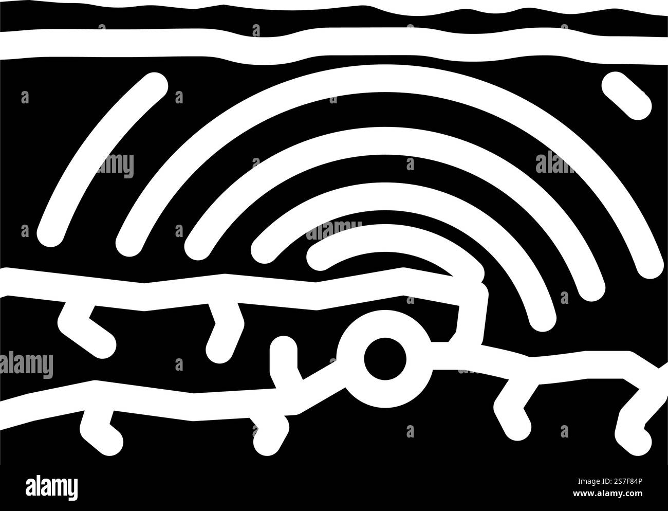 tectonic earthquake disaster glyph icon vector. tectonic earthquake ...