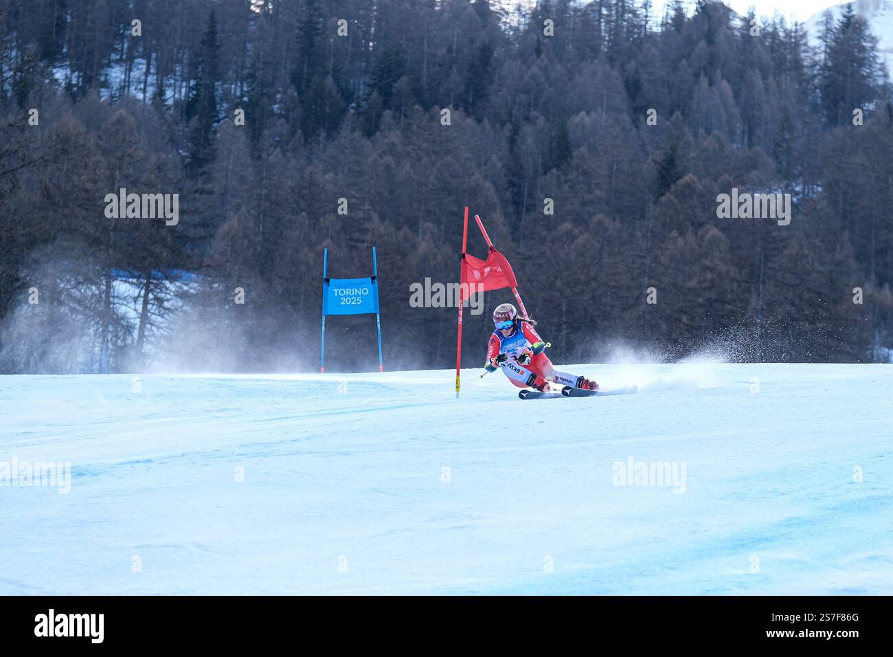Sue Piller of Switzerland in action during the FISU Games 2025 - Alpine ...