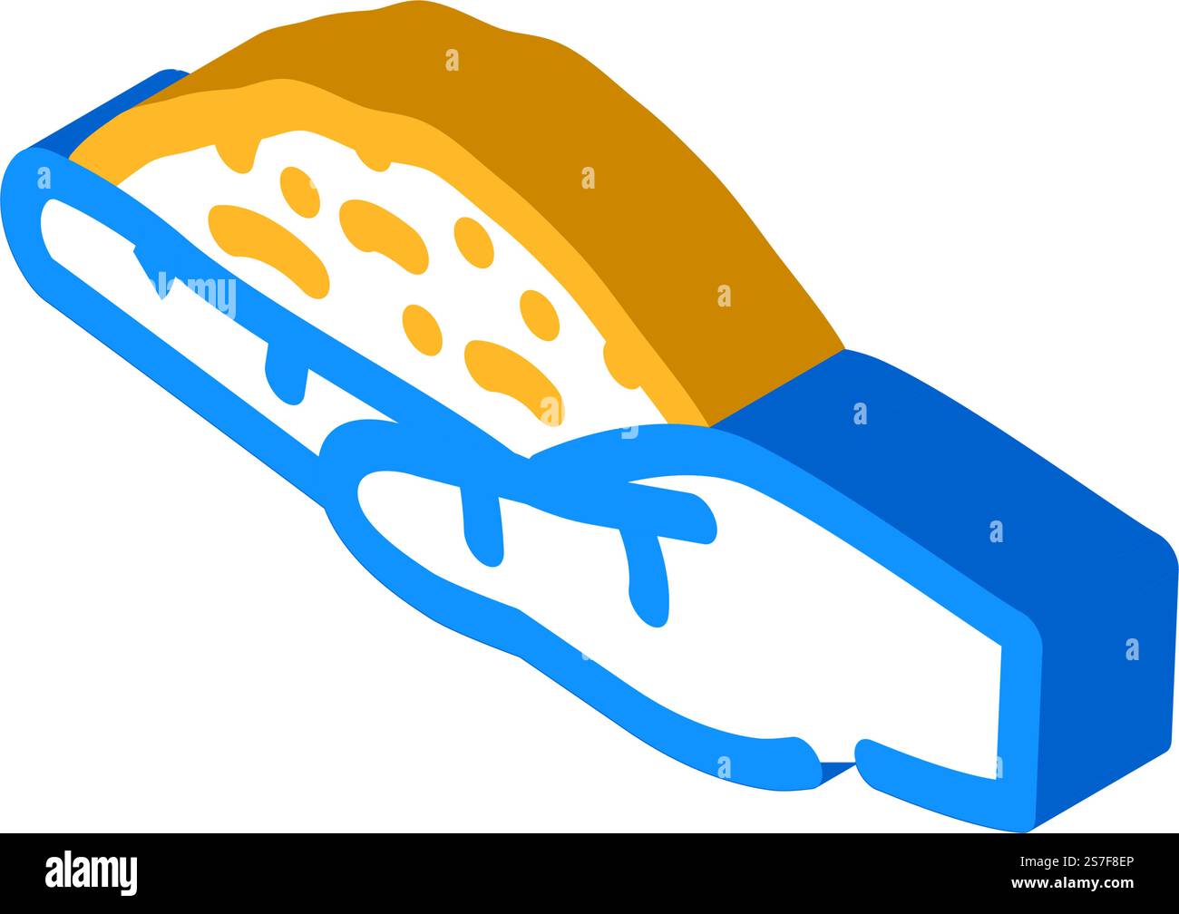 hand wheat grain harvest isometric icon vector. hand wheat grain ...