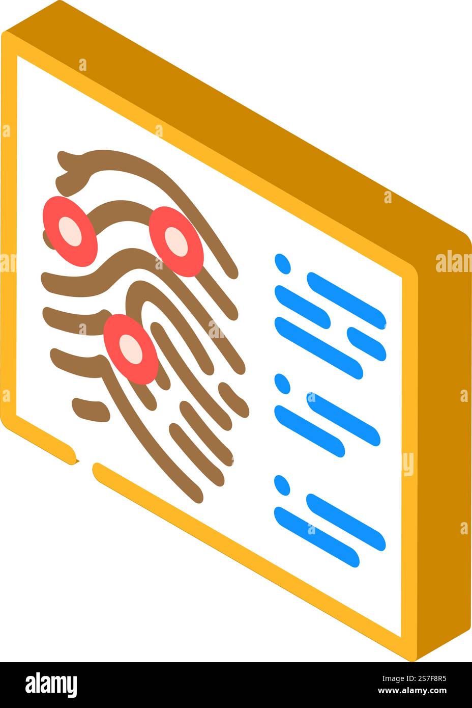 fingerprint crime isometric icon vector. fingerprint crime sign ...