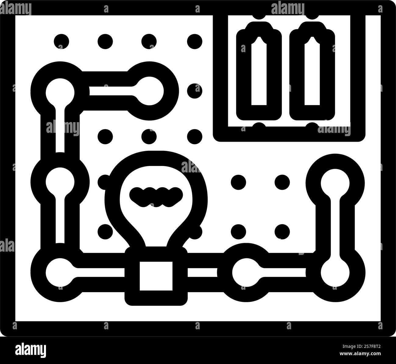 science exploration kit toy child line icon vector. science exploration ...