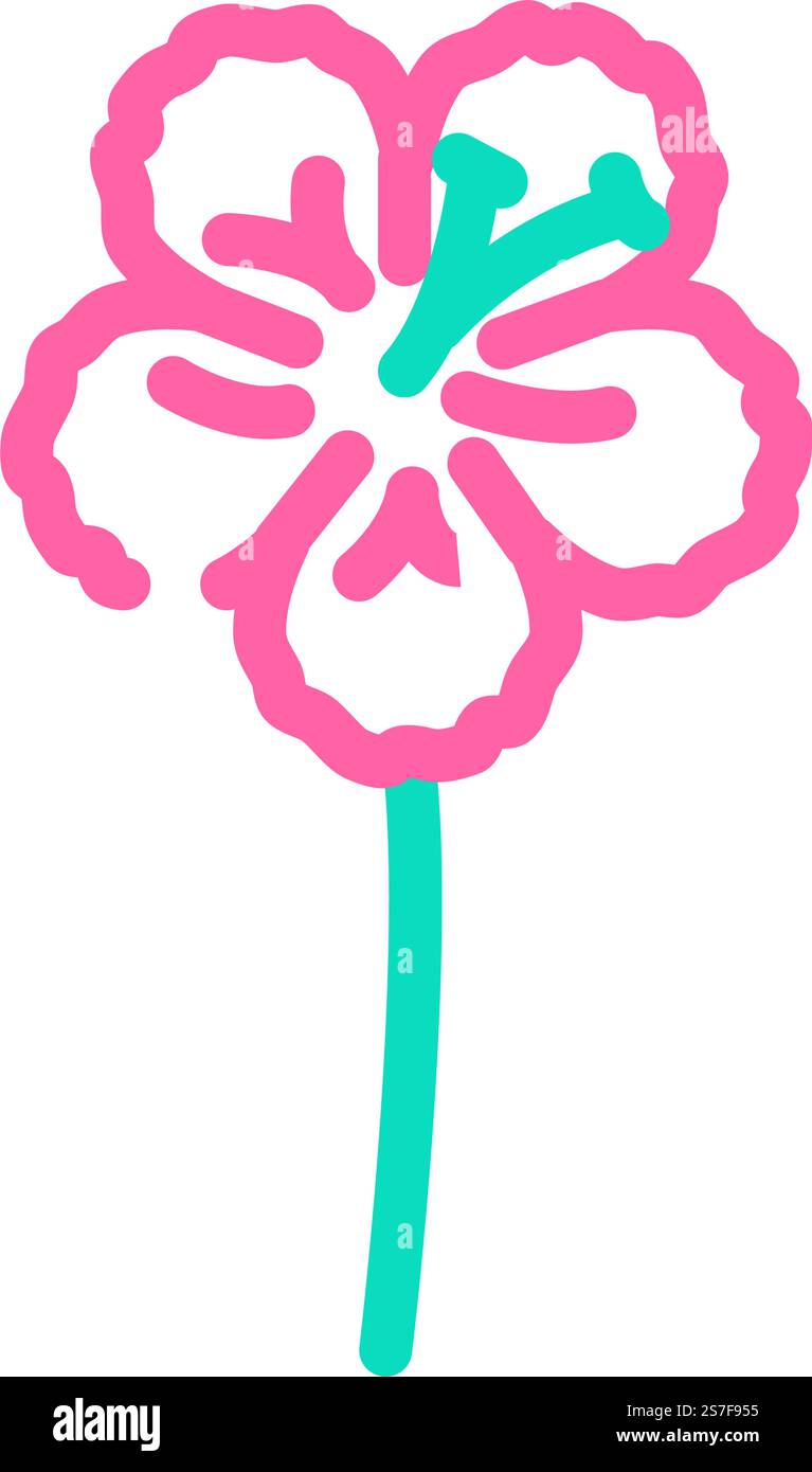 azalea blossom spring color icon vector. azalea blossom spring sign ...