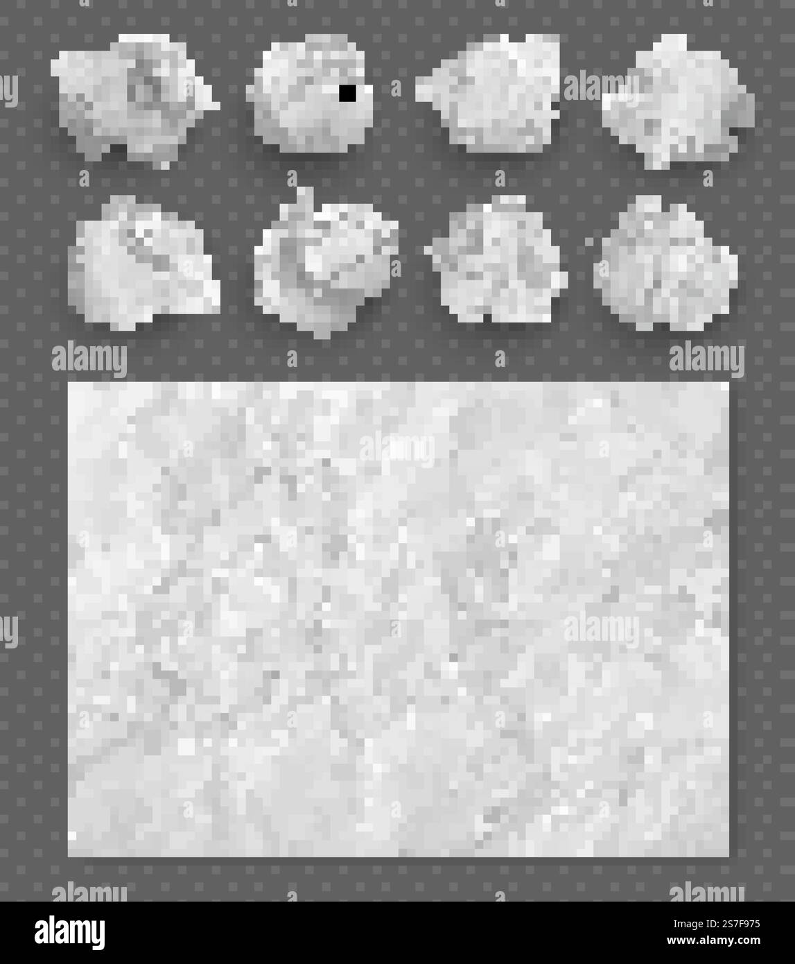 Damaged paper. Crumpled paper balls printing cardboard textures decent ...