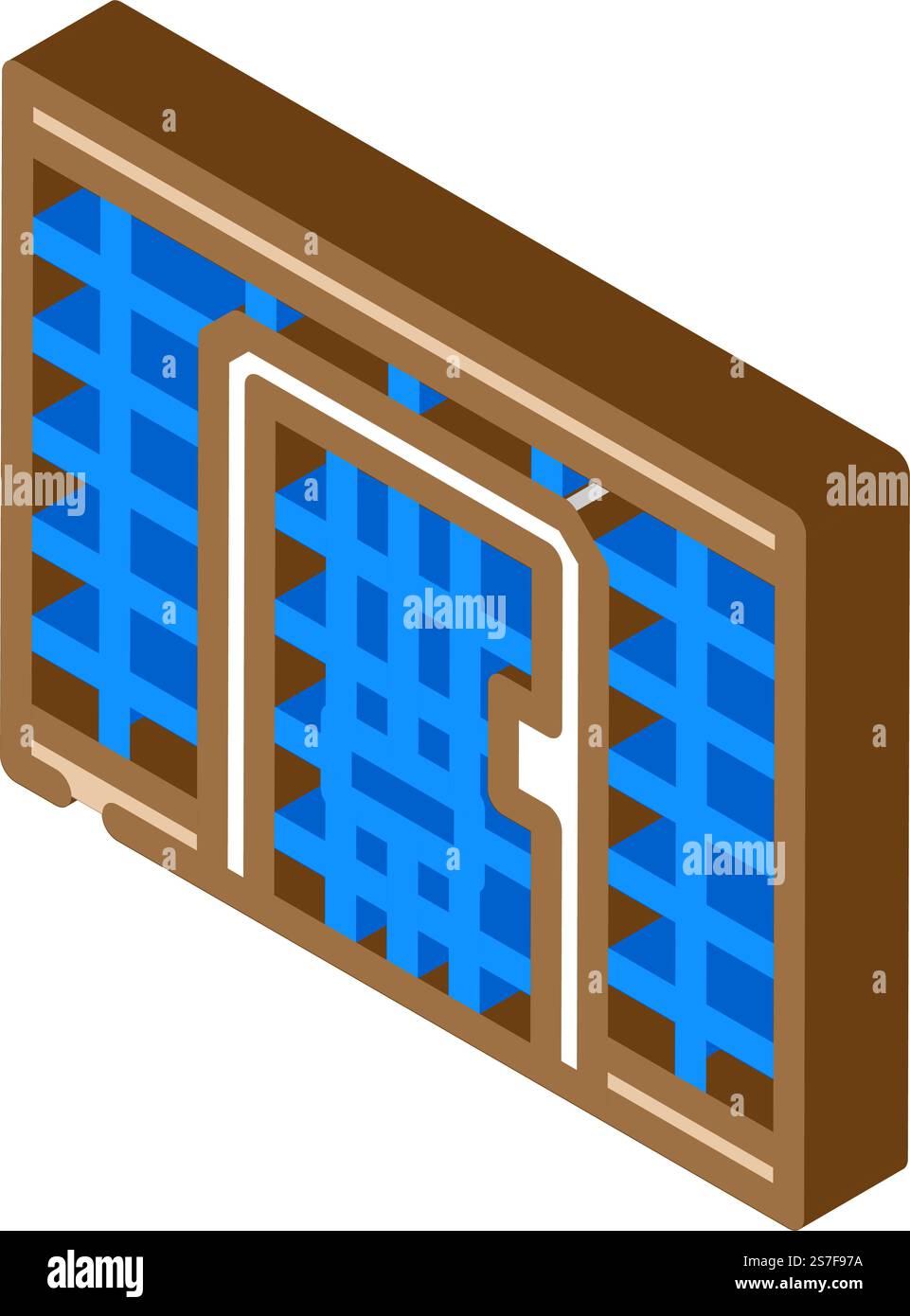 jail cell bars crime isometric icon vector. jail cell bars crime sign ...