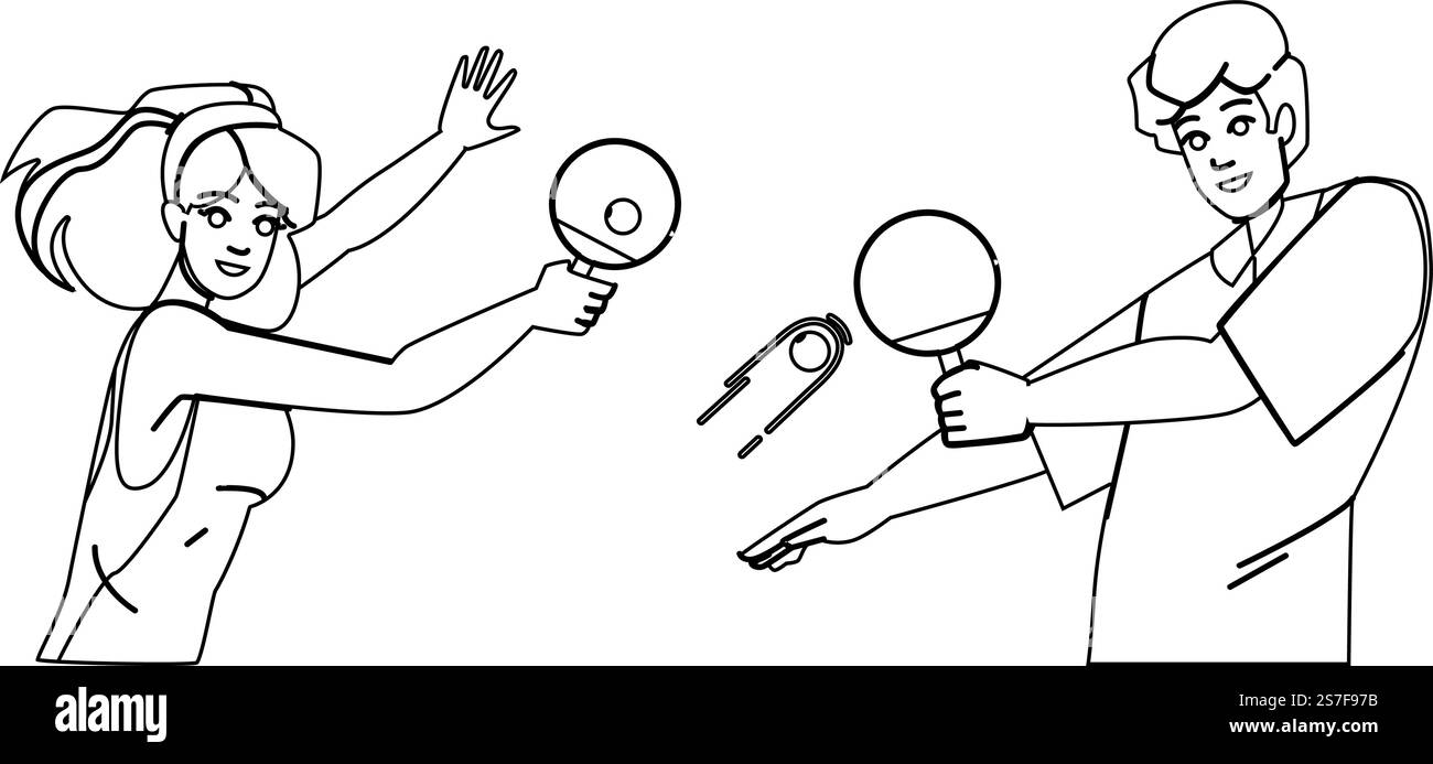 table tennis vector. ball sport, activity racket, game leisure, action ...