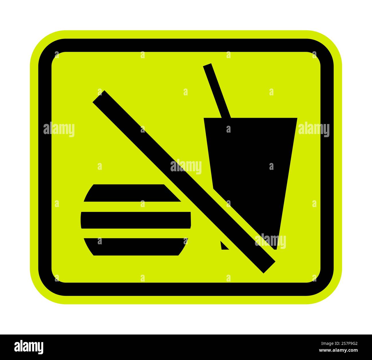 Do not eating Or Drinking Symbol Stock Vector Image & Art - Alamy