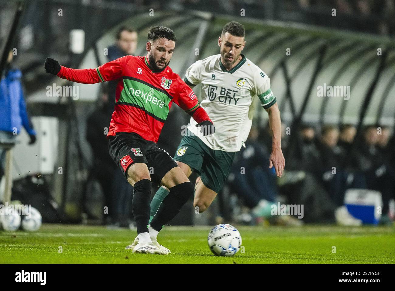 Nijmegen, Netherlands. 19th Jan, 2025. NIJMEGEN, 19-01-2025, Stadion De ...