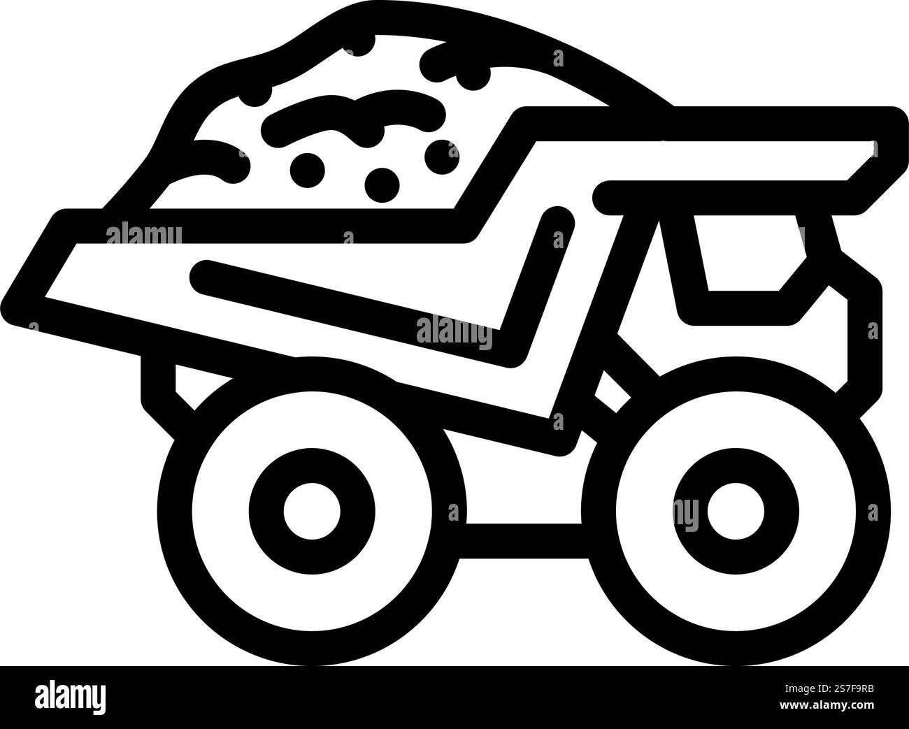 haul truck steel production line icon vector. haul truck steel ...