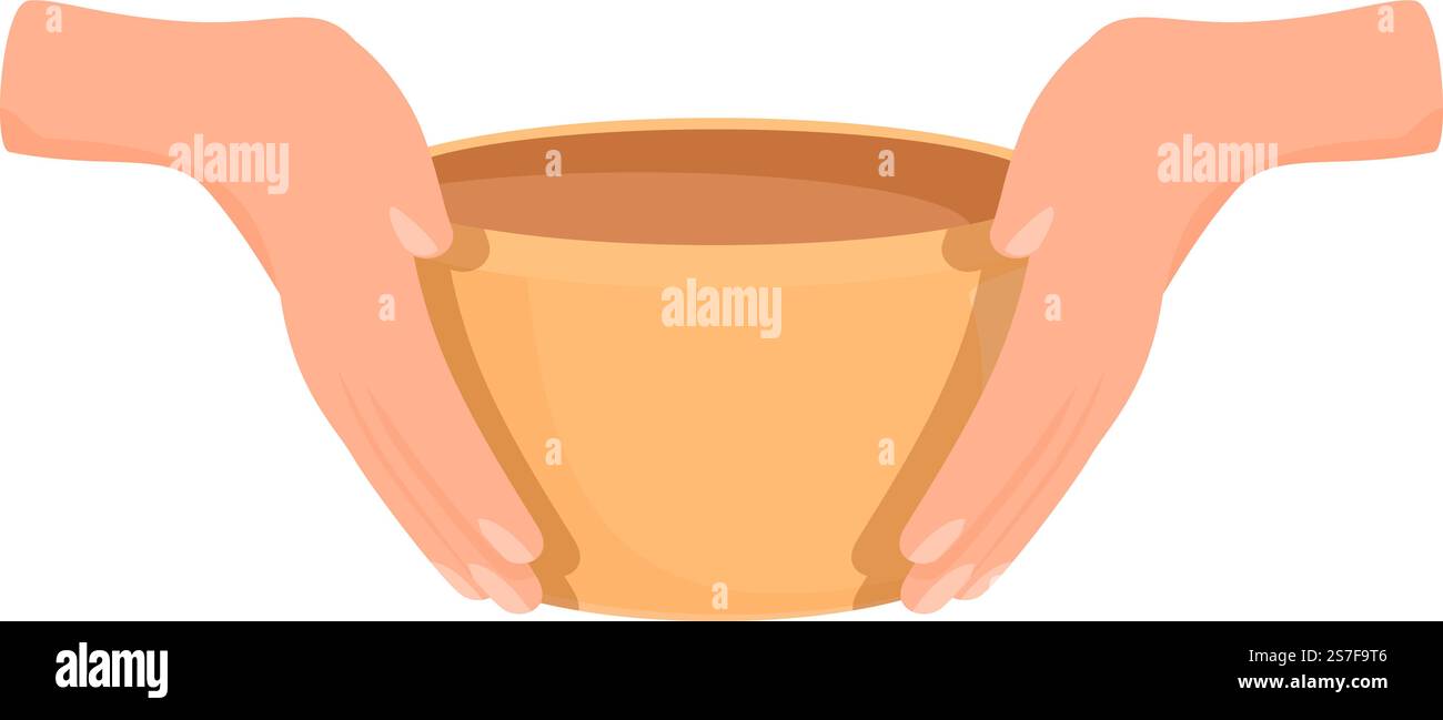 Ceramic pot icon cartoon vector. Studio pottery. Class wheel. Ceramic ...