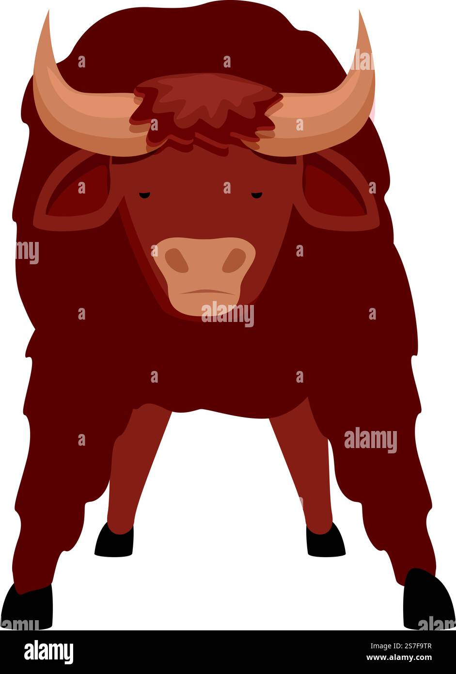 Animal field icon cartoon vector. American bison. Bull head. Animal ...