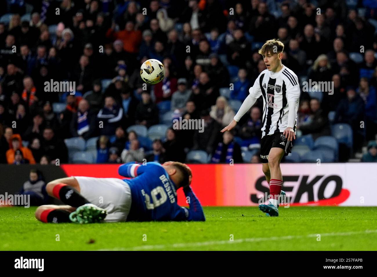 Fraserburgh's Flynn McKay (right) in action during the Scottish Gas Men ...