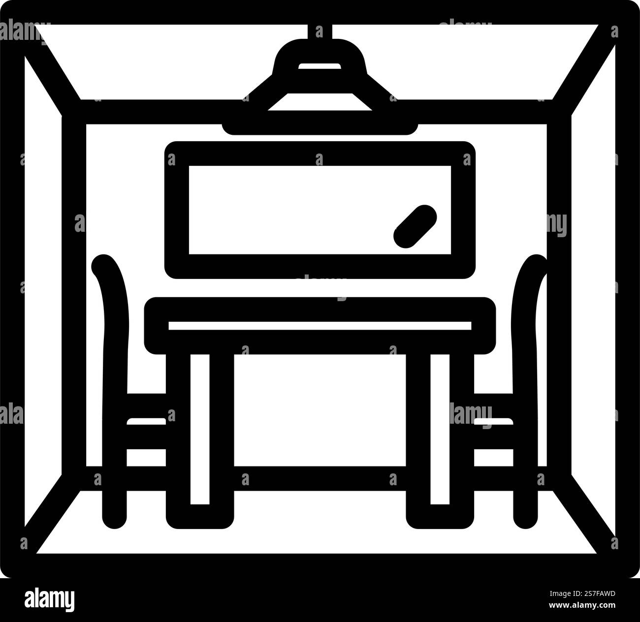 police interrogation crime line icon vector. police interrogation crime ...