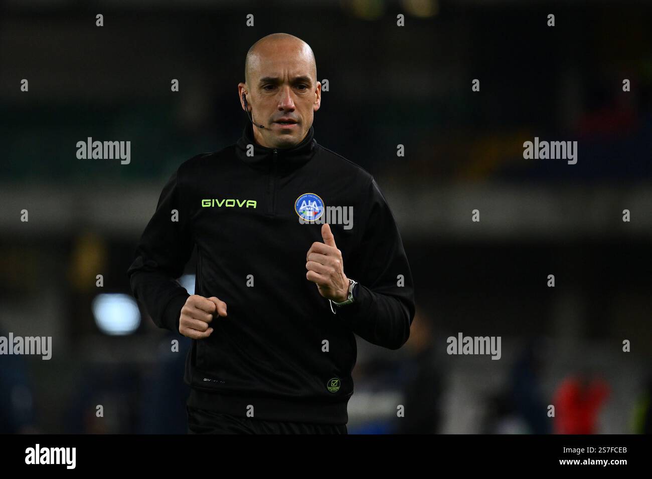 Verona, Italy. 19th Jan, 2025. Referee Michael Fabbri during the 21th ...