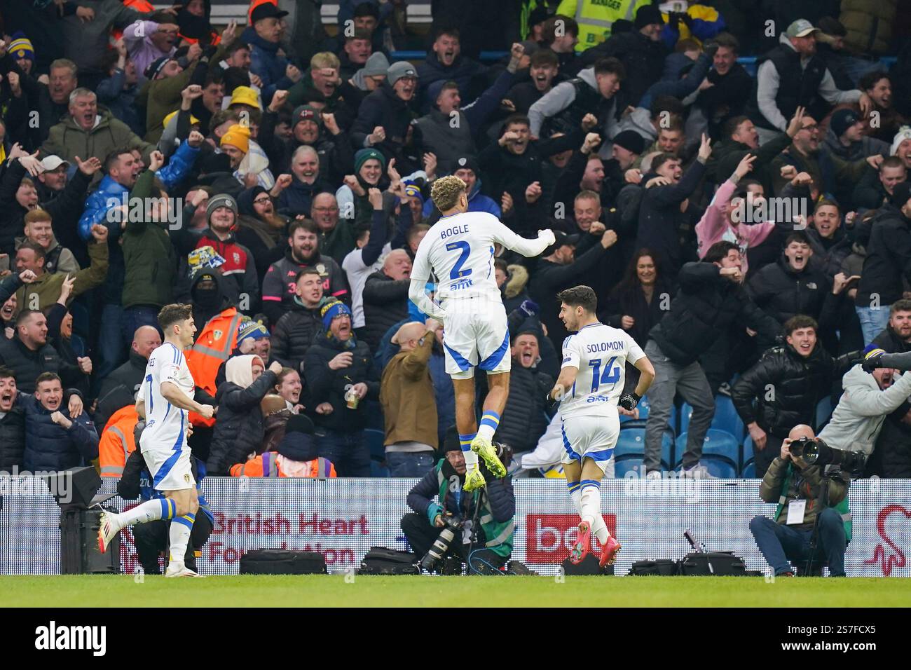 Leeds, UK. 19th Jan, 2025. Leeds United midfielder Manor Solomon (14 ...