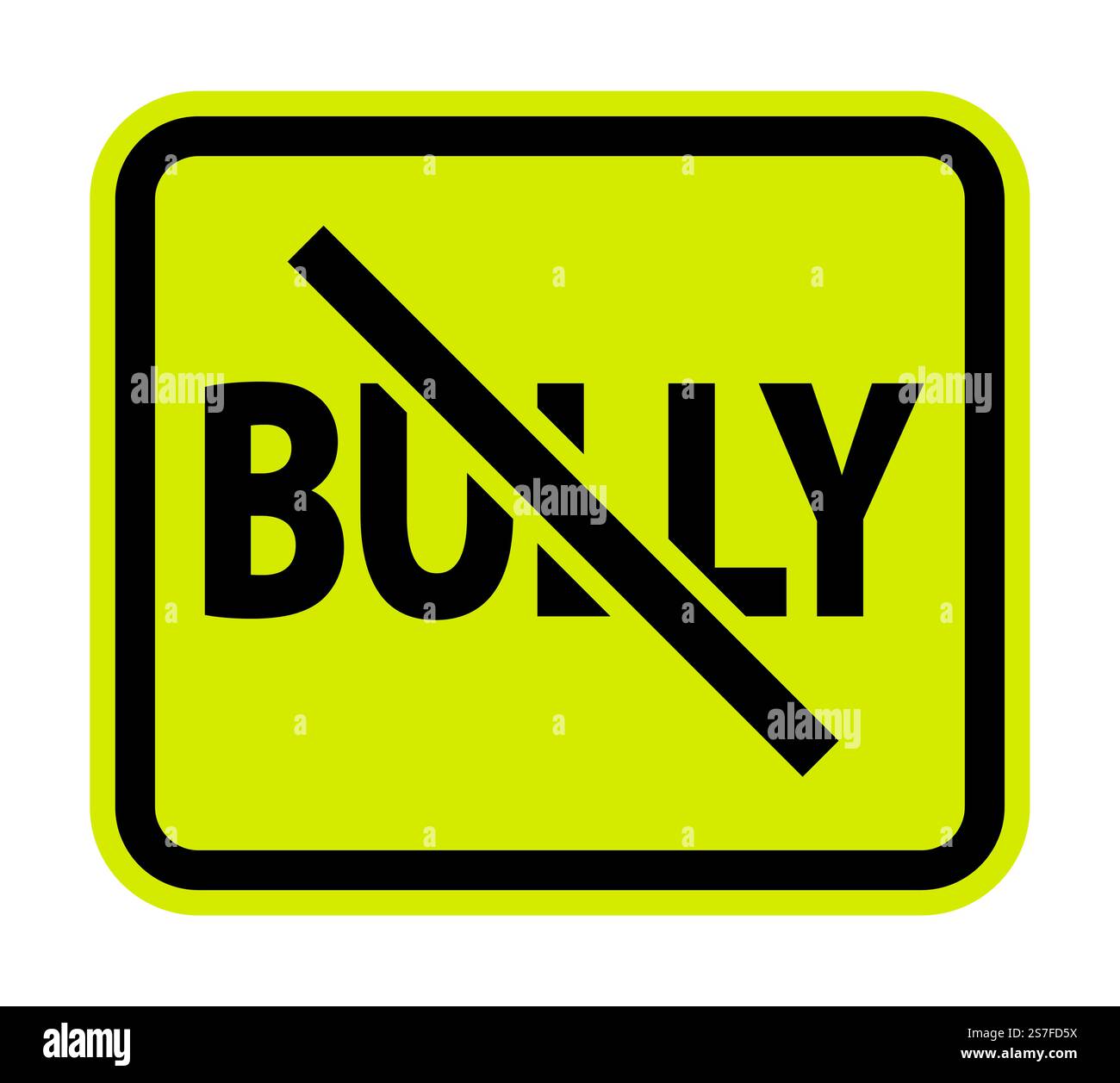 Bullying Sign, No Bully Stock Vector Image & Art - Alamy