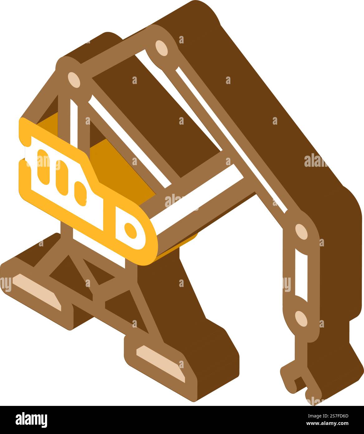unloading steel production isometric icon vector. unloading steel ...