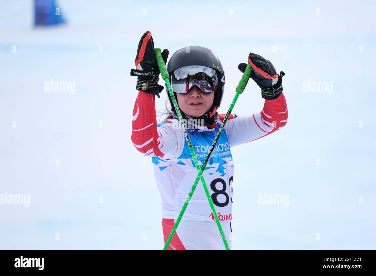 Mina Bastan of Turkey during the FISU Games 2025 - Alpine Skiing: Women ...