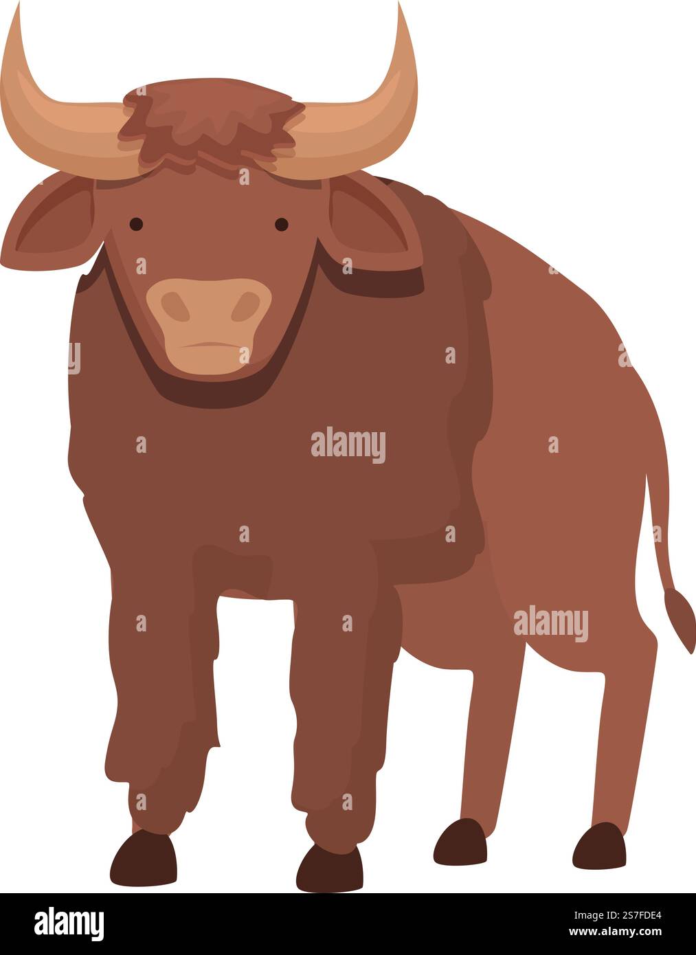 Mammal animal icon cartoon vector. American bison. Herd water. Mammal ...